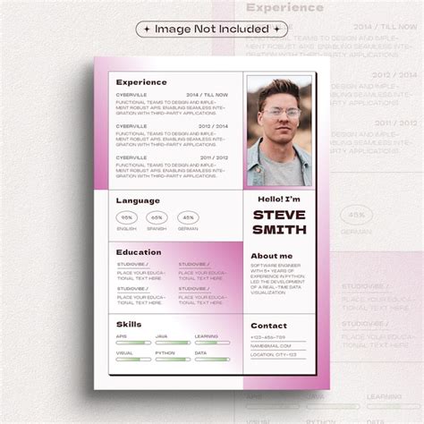Premium Vector Creative And Modern Resume Portfolio Template