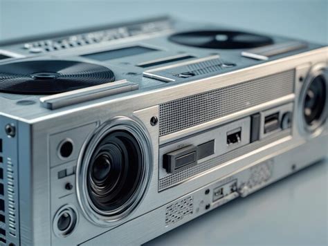 Compact Cassette Player With Builtin Speakers And Headphone Jack