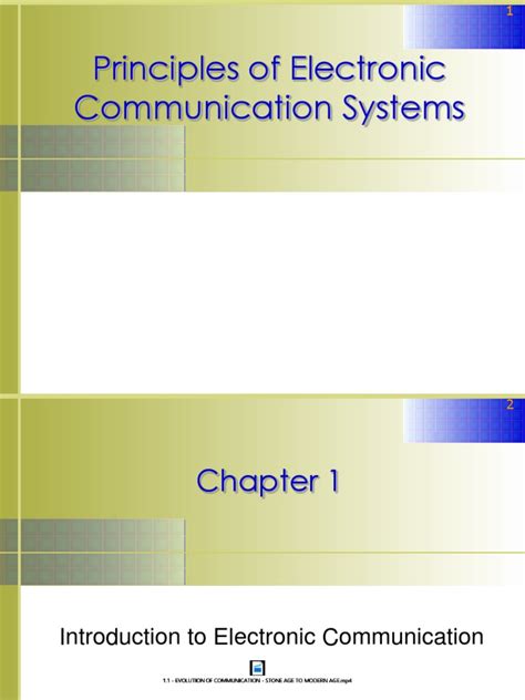 01 Introduction To Electronic Communications Freq Spectrum Bandwidth Pdf Modulation