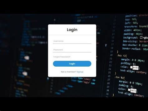 Login Page HTML CSS Template With Source Code Free Download Css Templates Coding Code Free