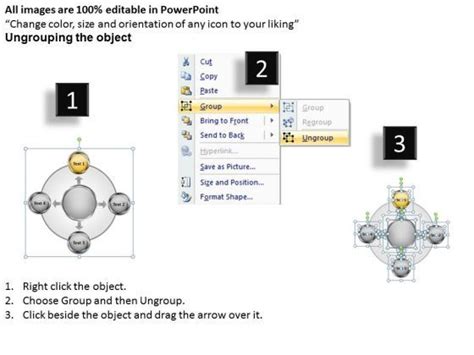 Business Strategy Consulting Circular Manner Interconnection Basic