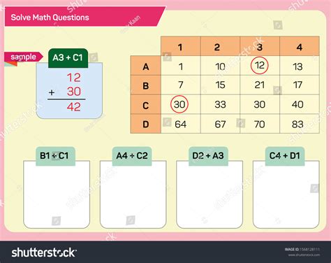 Addition Mathematics Processing Coding Iq Test เวกเตอร์สต็อก ปลอดค่า