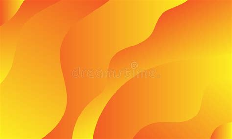 Abstract Yellow Orange Light Stripes Lines Wave Curves Smooth Gradient Background Stock