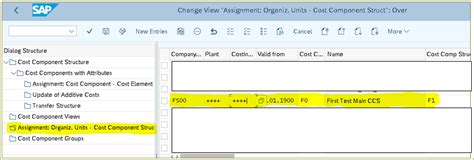 Auxiliary Cost Component Structure With Primary Co SAP Community