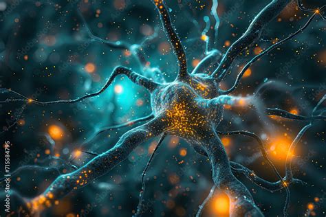 Brain Structure Synapses Microbiology Braincells Electronic Microscopy Stock Illustration