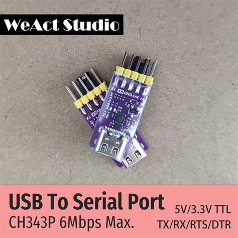 WeAct CH P USB To Serial TTL UART Module V V Switch Instead CH