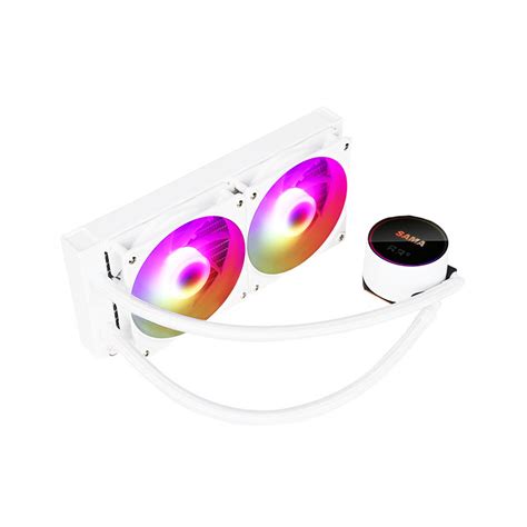 Sama Customizable Logo Argb Cooling Fan Cpu Cooler White Black Version Lcd Display Cpu Core