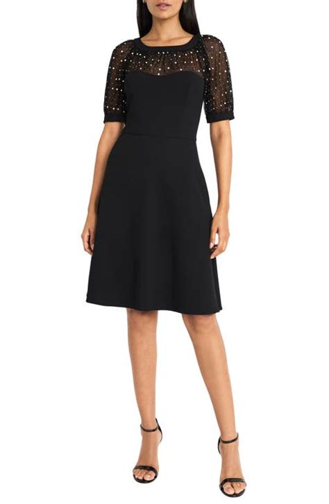 Womens Fit And Flare Black Dresses Nordstrom Rack