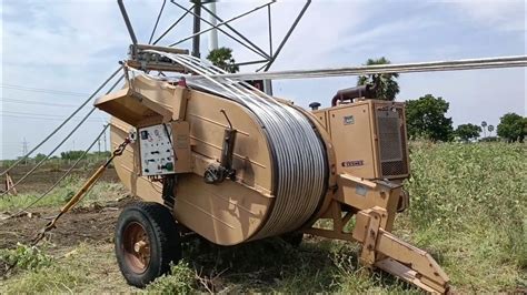 Transmission Line 400 Kv Line Stringing Work And Conductor Drum Paygout Tensioner Machine And