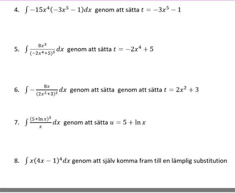 Integration Using Substitution Raskmath