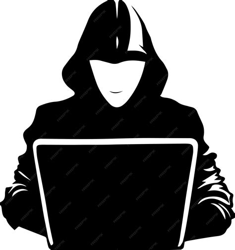 Premium Vector Hacker Vector Tattoo Design Silhouette Illustration 5