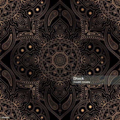 고급 배경 벡터입니다 동양 만다라 로얄 패턴 완벽 한입니다 Boho 요가 요가에 대한 스톡 벡터 아트 및 기타 이미지 요가 질감 패턴 Istock