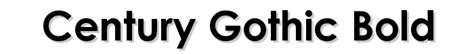 Century Gothic Bold Font — Free Sans Serif Basic Font Pickafont