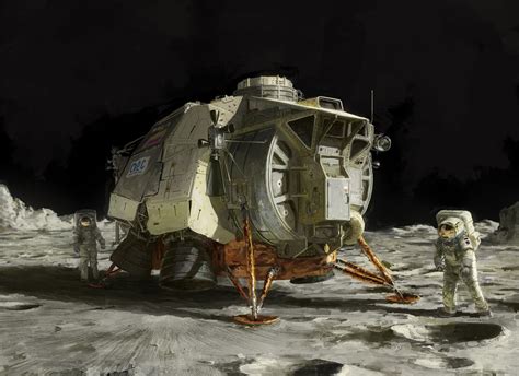Lunar Surface Access Module By Jean Luc Sabourin R Imaginaryvehicles
