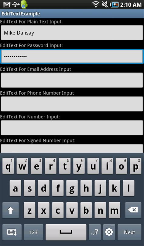 Android Edittext Example Christian Tolentino