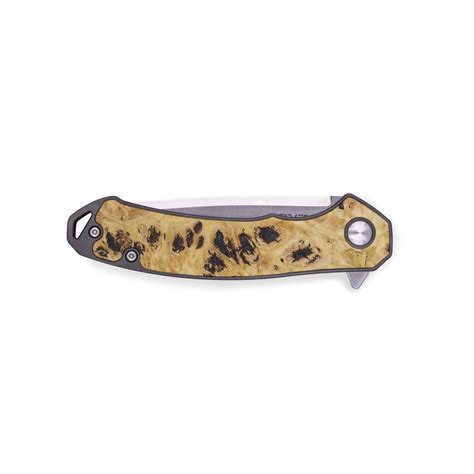 Edc Burl Wood Pocket Knife Terrill Buckeye Burl 461470 Carved Knives