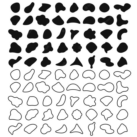 premium vector set of liquid shapes icons abstract shape symbols