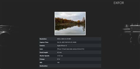 github holamleung exifor a web program that helps you explore the exif data
