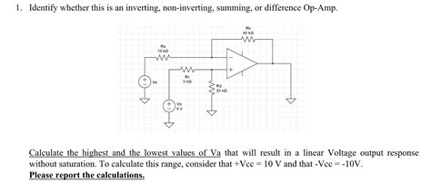 solved identify whether this is an inverting non inverting