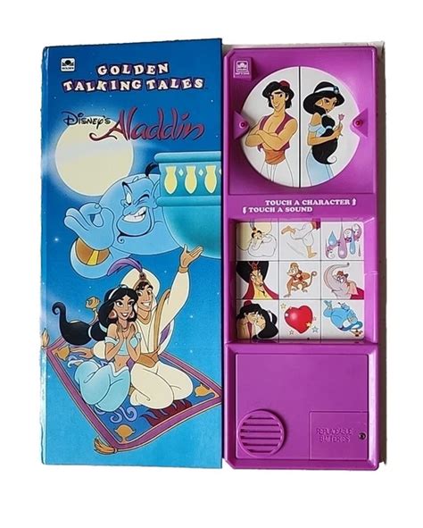 Aladdin Golden Talking Tales Disneys Interactive Book Vintage 1993 Hardback £938 Picclick Uk