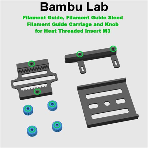Bambu Lab Filament Spool Winder Filament Guide Filament Guide Sled