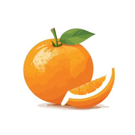Clementine Vector On A White Background Premium Ai Generated Vector