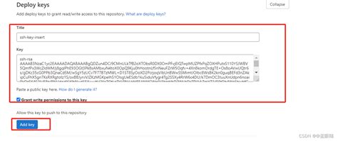 Gitlab：某账户下的ssh Key和某仓库下的deploy Keysgitlab Deploy Key Csdn博客