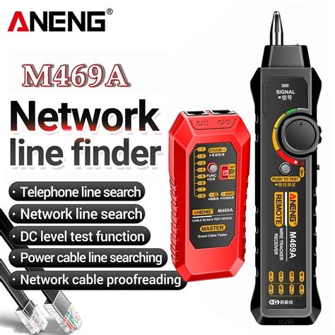 Aneng M469a 스마트 네트워크 케이블 테스터 Rj45 Rj11 Lan 케이블 테스터 파인더 와이어 트래커 수신기 네트워크 도구 네트워크 수리 세일 뱅굿 한국