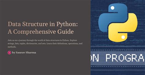 Data Structure In Python A Comprehensive Guide