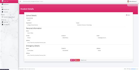 School Dormitory Management System In Phpoop Free Source Code Sourcecodester