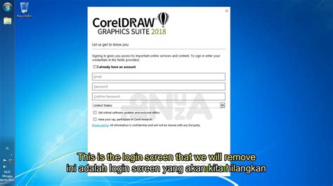 Hide Or Disable Or Remove Coreldraw 2017 2018 Screen Login Menghilangkan Login Screen