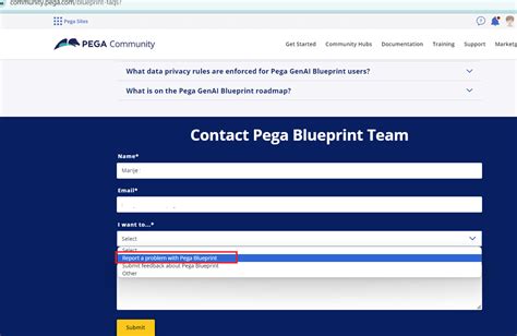 Unable To Access Pega Gen Ai Blueprint Support Center