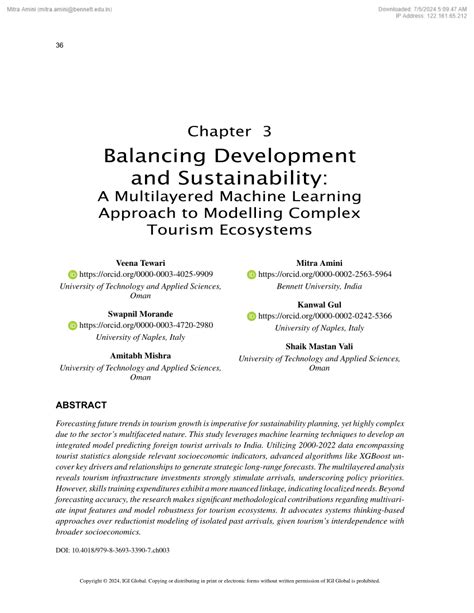 Pdf Balancing Development And Sustainability A Multilayered Machine Learning Approach To