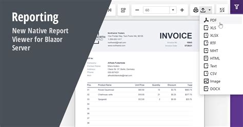 Reporting New Native Report Viewer For Blazor Server Available In V21 1
