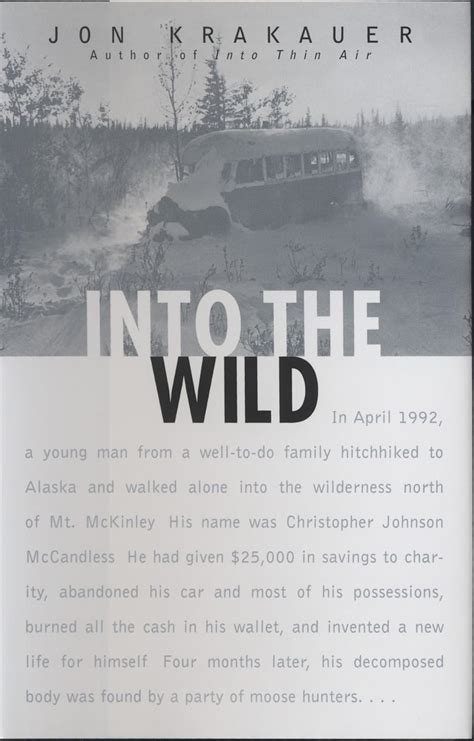 Into The Wild Krakauer Jon 9780679428503 Books