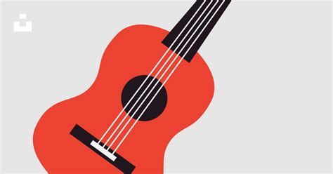 흑백 배경의 빨간 우쿨렐레 벡터 Unsplash의 무료 음악 이미지