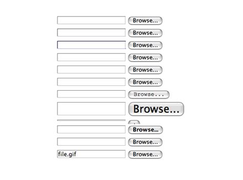 Styled File Select Controls Differences In Rendering Of Form Controls