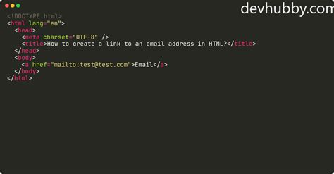 Address In Html Link At Kevin Davidson Blog
