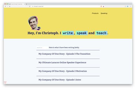 How I Redesigned My Laravel Blog Again Christoph Rumpel