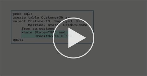 Creating User Defined Macro Variables Using And Creating Macro