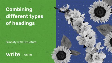 Write Online Using Headings Organise Your Document Writing Structure