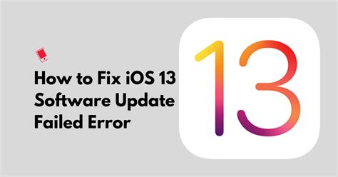 How To Fix Ios 13 Ios 13 6 Software Update Failed Error On Iphone