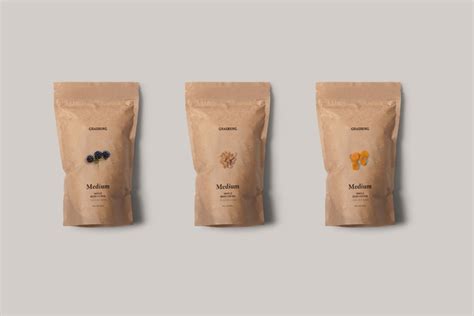 食品零食坚果包装设计样机图片 PS样机网