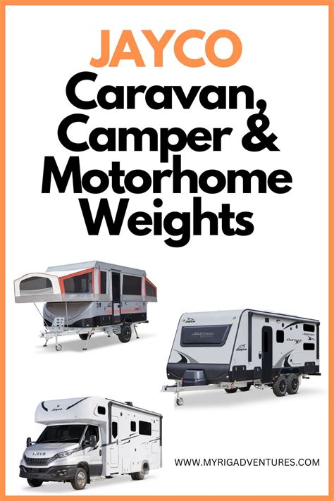Jayco Caravan Weights And Lengths Comparison Tables My Rig Adventures