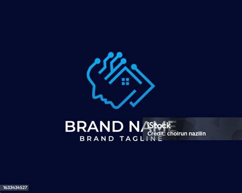 Ai 홈 또는 하우스 로고 인공 지능 실제 상태 로고 템플릿입니다 홈 퍼니싱 템플릿 디자인입니다 기술 템플릿 디자인 인공지능에 대한 스톡 벡터 아트 및 기타 이미지 Istock