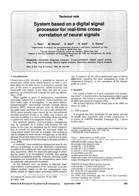 Pdf System Based On A Digital Signal Processor For Real Time Cross
