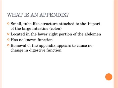 Appendicitis Ppt