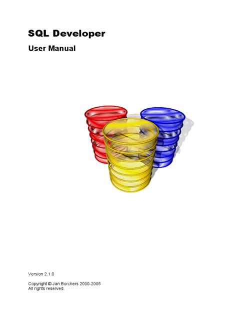 sql developer user manual pdf oracle database databases