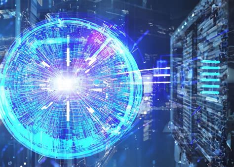 Abstract Hi Tech Hologram Data Analysis Internet Concept Created With