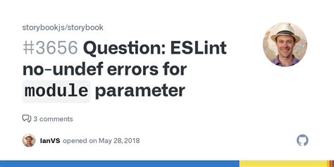 Question Eslint No Undef Errors For `module` Parameter · Issue 3656
